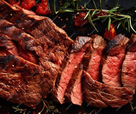 Premium Ai Image Cooked Steak Texture