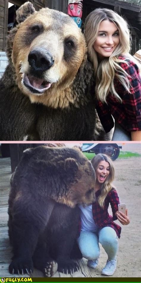 Hottie With A Bear Random Images Fugly