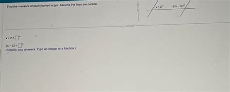 Solved Find The Measure Of Each Marked Angle Assume The