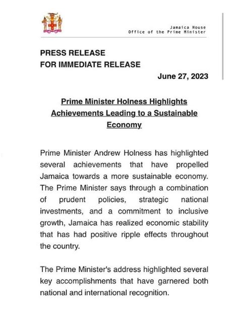 Pm Holness Lists Several Achievements As Leader Of Jamaica Yardhype