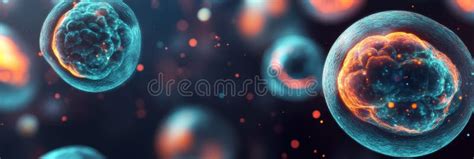 An Observation Of Meiosis Telophase Ii Under A Microscope Stock Illustration Illustration Of