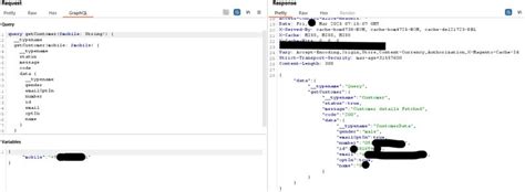 if the developer team uses graphql an attacker can find collect the