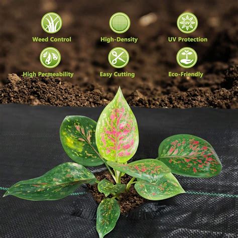 Landscape Fabric Weeds Barrier Heavy Duty Ground Cover Weeds Barrier