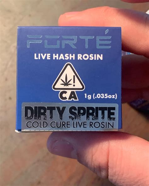 Hash Review Dirty Sprite Live Rosin By Forte Solventless The Highest
