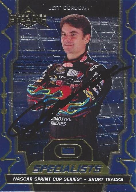 Autographed Jeff Gordon 2009 Press Pass Stealth Racing Short Track