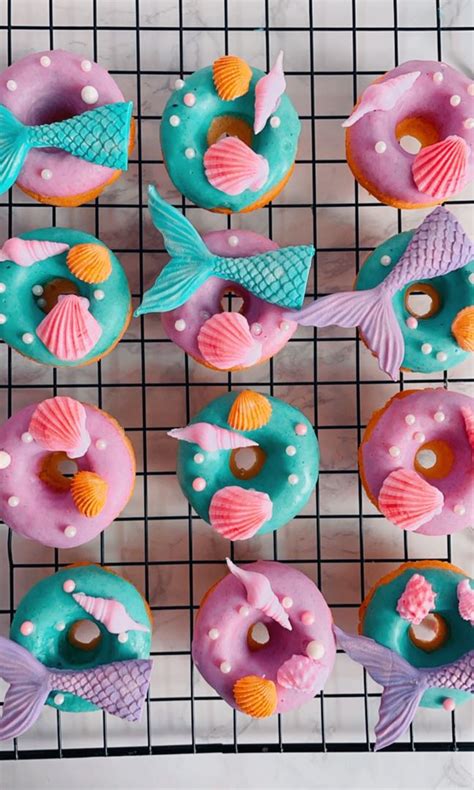 Mermaid Donuts [halal] Food And Drinks Baked Goods On Carousell