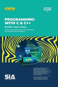 B I Year Ii Sem Programming With C C As Per The Latest