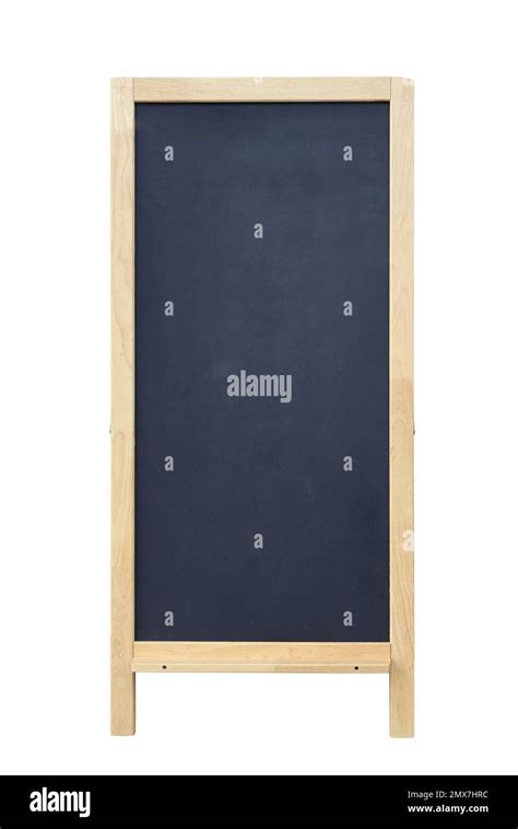 Vertical Chalkboard Or Blackboard Isolated On White Background Mockup