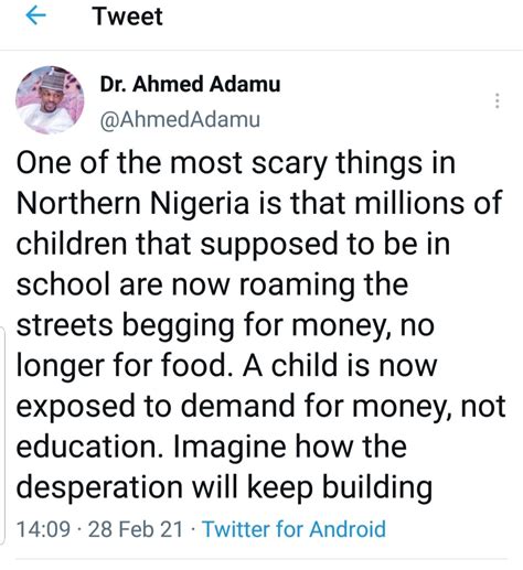 Assoc Prof Ahmed Adamu Posted On Linkedin