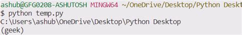 Get Current Directory In Python Geeksforgeeks