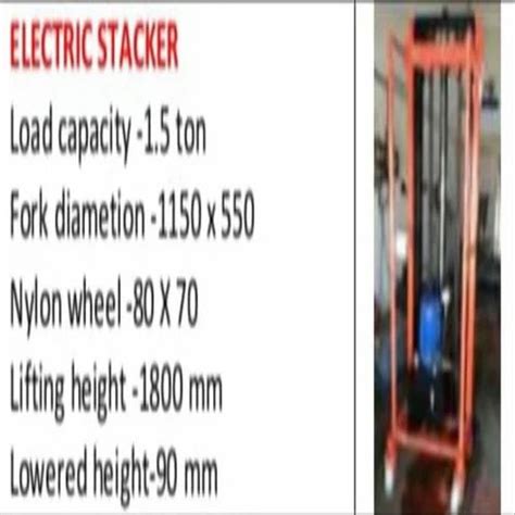 Electric Stacker At ₹ 111480 Electric Stacker In Dhanbad Id