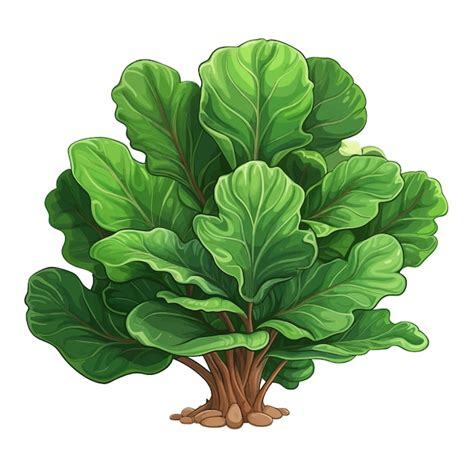 Ficus Lyrata Fiddle Leaf Fig Premium Ai Generated Vector