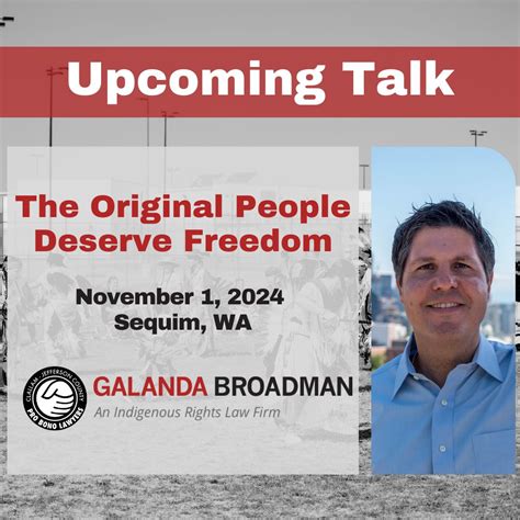 Gabriel S Galanda On Linkedin That 90 Of Indigenous People With