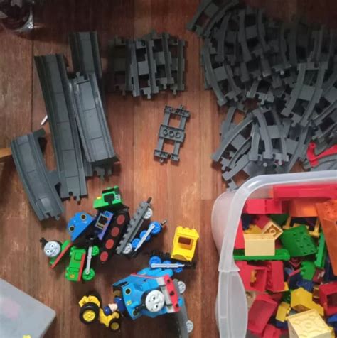 Lego Duplo Thomas The Tank Engine Train Large Lot Track Cars