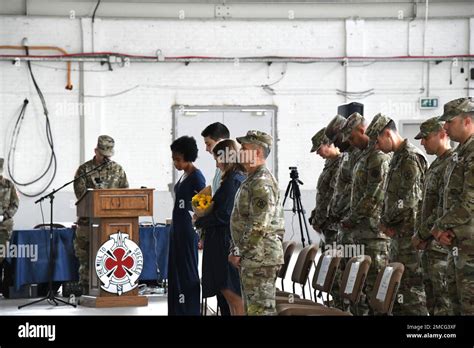 Cpt Chris Craft Chaplain 39th Signal Strategic Battalion Gives The