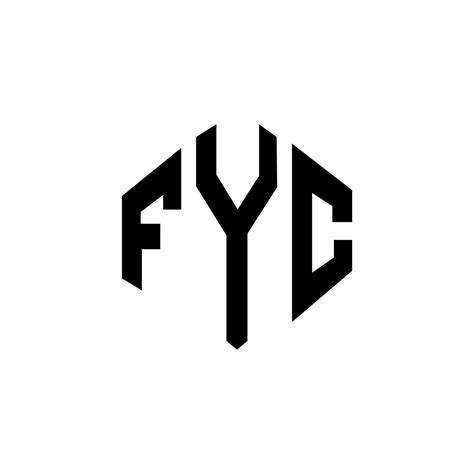 Fyc Letter Logo Design With Polygon Shape Fyc Polygon And Cube Shape