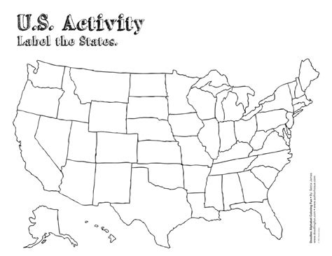 Printable Us Map With States Printable Map