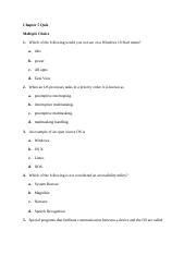 Chapter 5 Quiz Docx Chapter 5 Quiz Multiple Choice 1 Which Of The Following Would You Not See