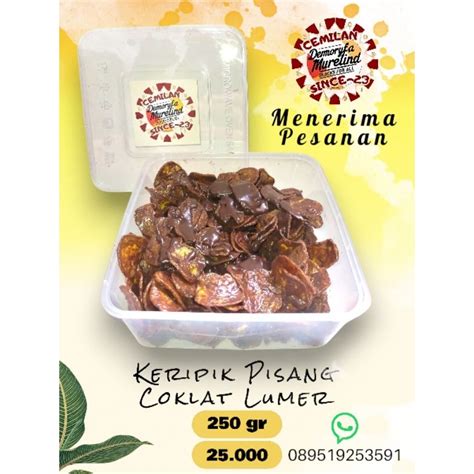 Jual Keripik Pisang Coklat Lumer Shopee Indonesia