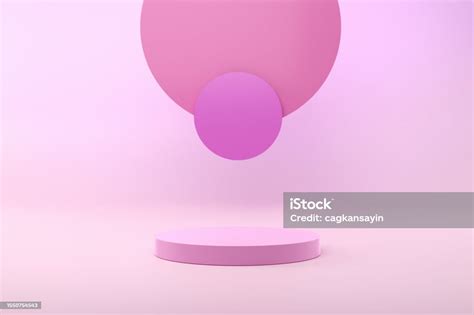 분홍색 원형 원형 또는 원통형 무대 또는 광고 및 제품 프레젠테이션을 위한 연단 템플릿 0명에 대한 스톡 사진 및 기타 이미지 0명 3차원 형태 강단 Istock