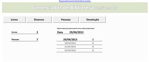 Planilha De Gerenciamento De Biblioteca Excel Sem Limites