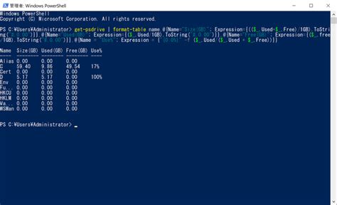 Windowsserver2019 ディスク使用容量、空き容量を表示するdf Hに替わるコマンド Cafe Break