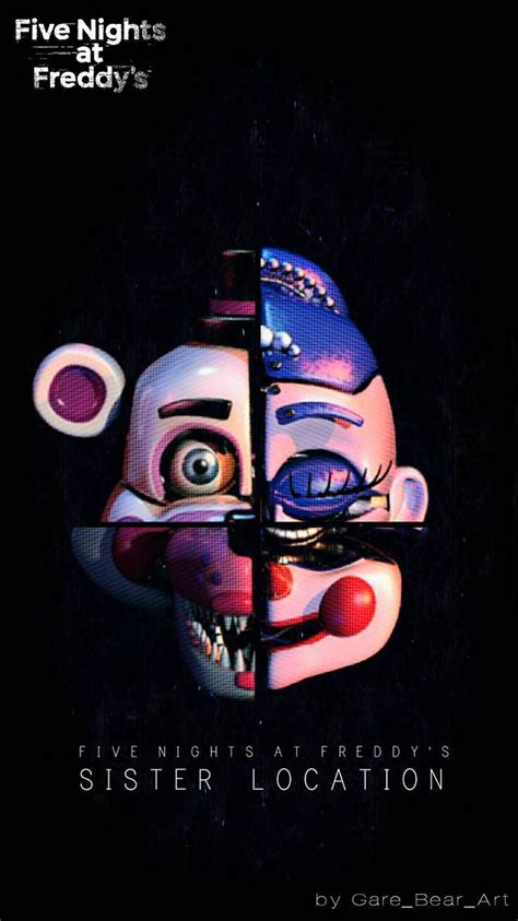 Fnaf Sister Location Wallpaper Heads By Garebearart1 On Deviantart
