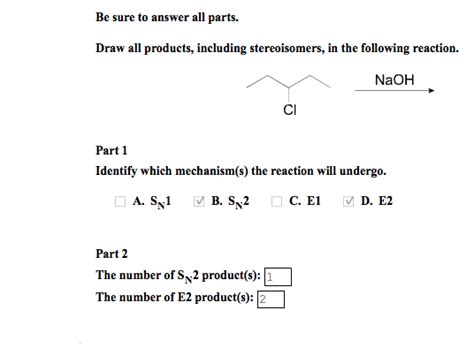 Solved Be Sure To Answer All Parts Draw All Products Chegg