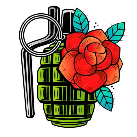 Premium Vector Hand Grenade In Black White Colour Vector