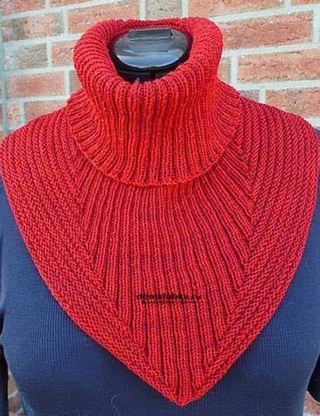 Шарф манишка вязанная спицами Tricot Headband Patron Tricot Tricot