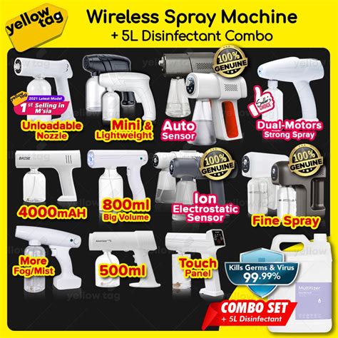 13 Types 5l Sanitizer Disinfectant Nano Atomizer Blu Ray Spray Gun