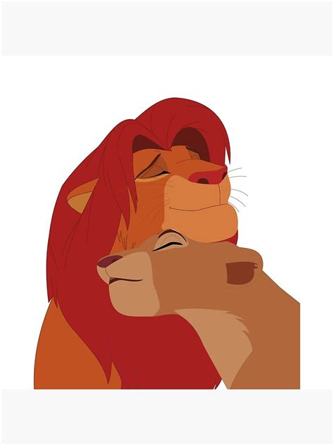 Simba And Nala Poster By Arualgo Redbubble