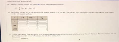 solved a graphing calculator is recommended use a graphing