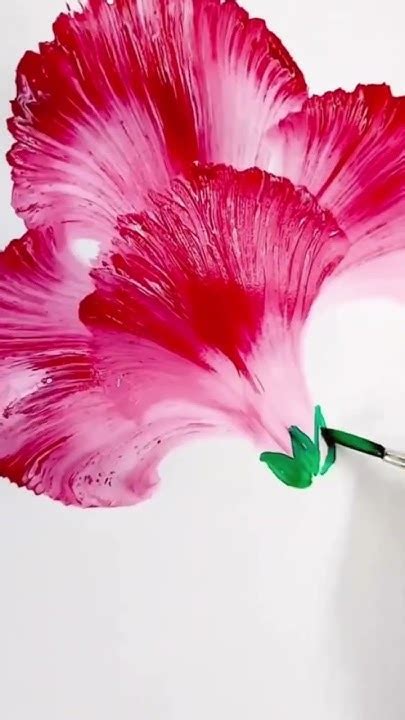 Рисуем цветы Как нарисовать цветок 🌷красками Flowers Art Artsandcrafts Like Craft