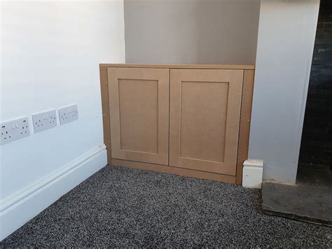 Bespoke Mdf Cupboards For Your Alcove Project Etsy Uk