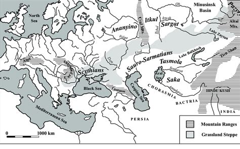 1 Map Of Eurasia Detailing The Conventional Distribution Of Iron Age