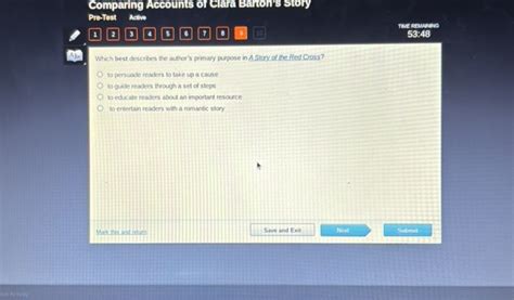 Comparing Accounts Of Clara Bartons Story Pre StudyX