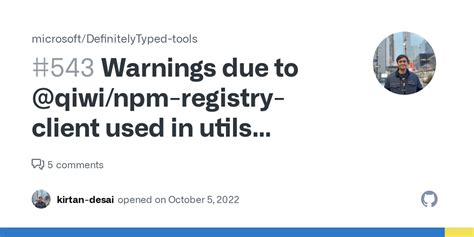 Warnings Due To Qiwi Npm Registry Client Used In Utils Package Issue