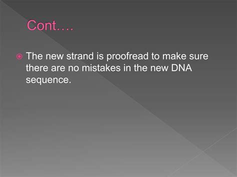 Dna Replication Ppt PPTX Chemistry Science