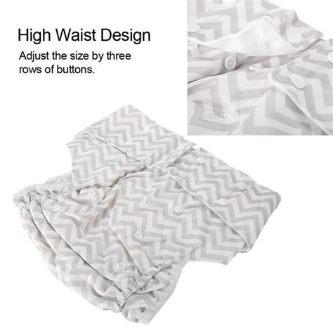 Mxzzand Couche En Tissu Pour Adulte 6 Types De Soins Couche