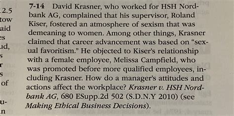 Solved 25 7 14 ﻿david Krasner Who Worked For Hsh Nordbank