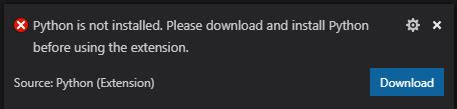 Python Extension Loading Message Last Forever Issue