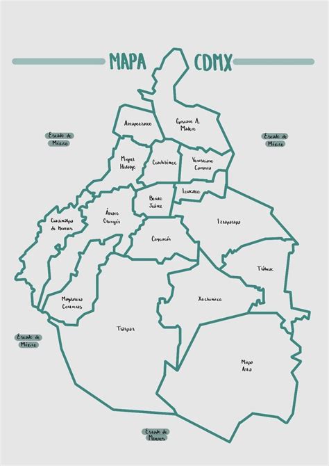 Mapa CDMX en 2023 Mapa cdmx Ciudad de méxico Mapa de mexico