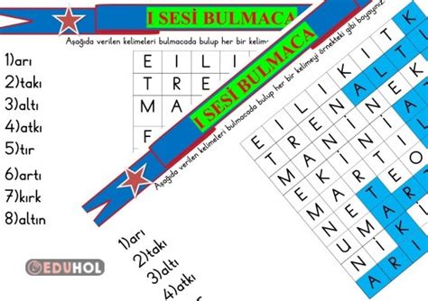 I Sesi Kare Bulmaca Eduhol Etkinlik İndir Oyun Oyna Test Çöz Video İzle
