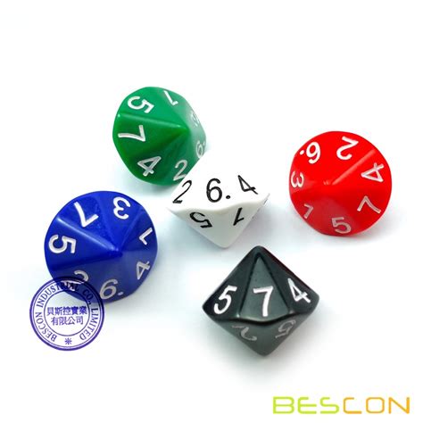 Bescon 5 Pcs Pack Van D14 Dobbelstenen Genummerd 1 Grandado