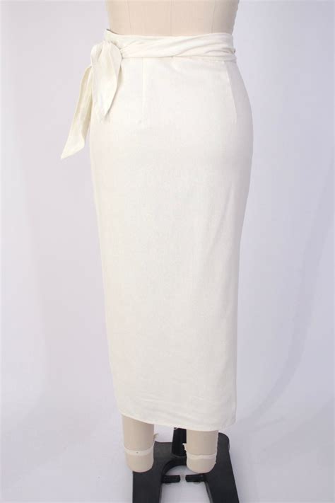 Na Nin Bobbie Raw Silk Wrap Skirt Mercy Vintage