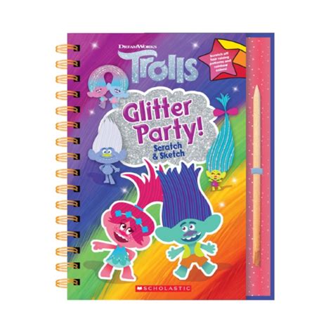Trolls Glitter Party Scratch And Sketch Smooth Sales