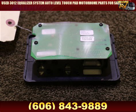 Rv Components Used 3012 Equalizer System Auto Level Touch Pad Motorhome