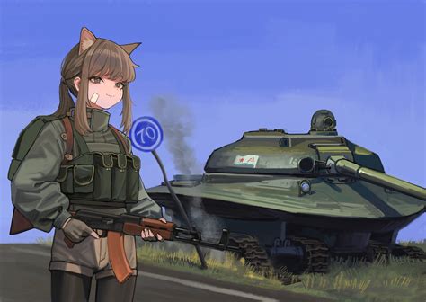 Soldat Dndosld73832 Original Absurdres Highres 1girl Ak 74