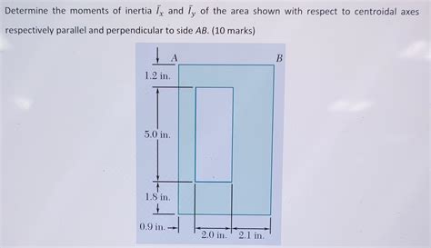 Solved Determine The Moments Of Inertia Bar Ix ﻿and
